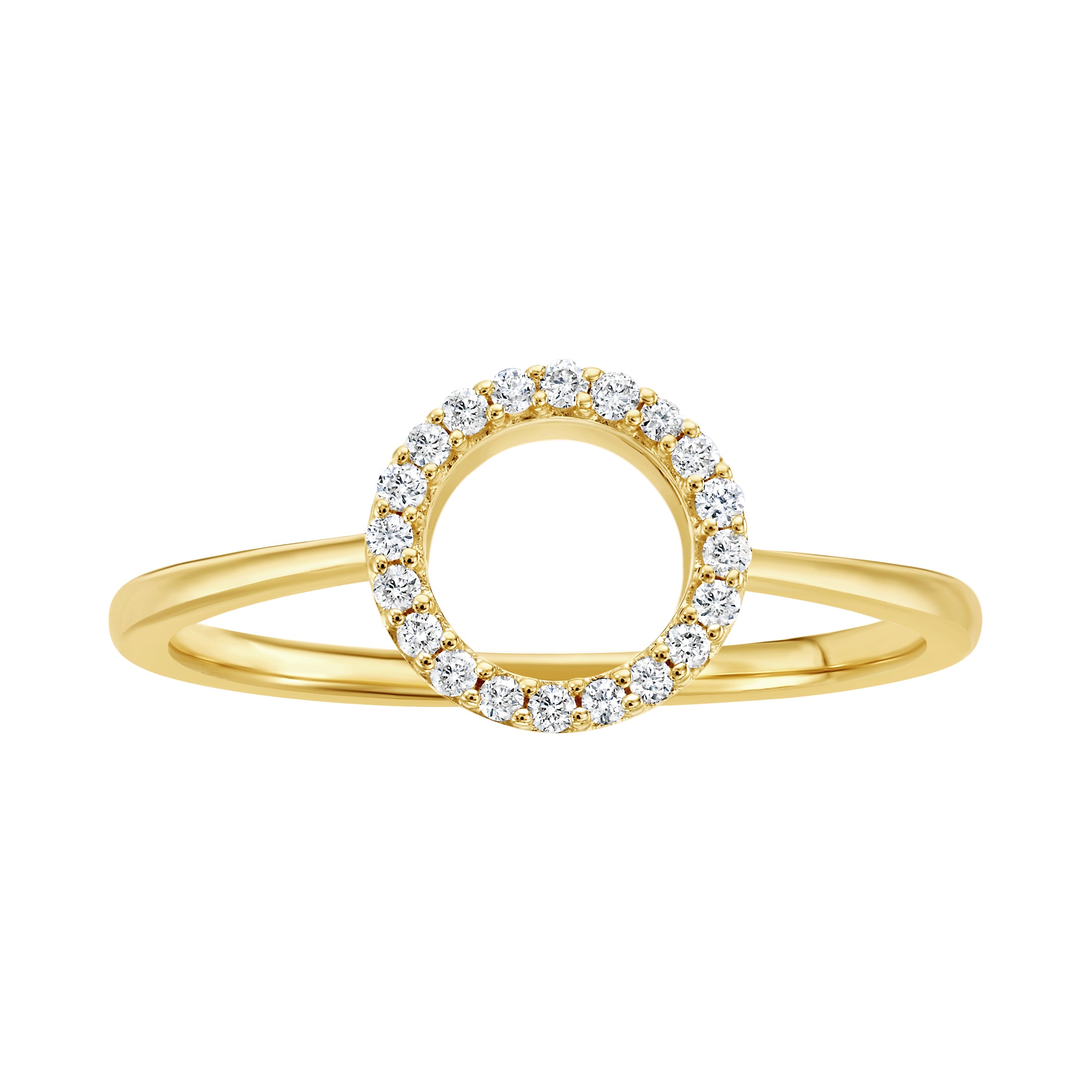 Diamond Pavé Circle Ring